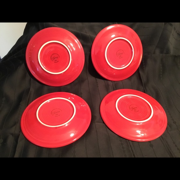 Fiesta | Dining | 4 Fiesta 6 4 Plates Scarlet Red Nib Rare | Poshmark